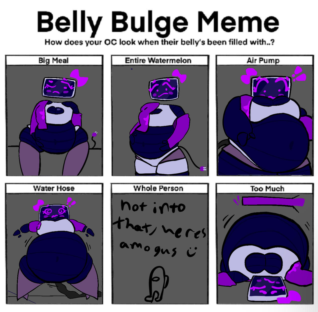 Belly Bulge Meme Sona By Megababoon On Deviantart