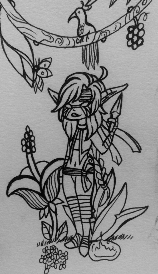 Nilania Moonvale 1outline By Deliriousleeloo On Deviantart