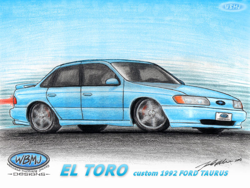 Custom 1992 Ford Taurus by wannabemustangjockey on DeviantArt