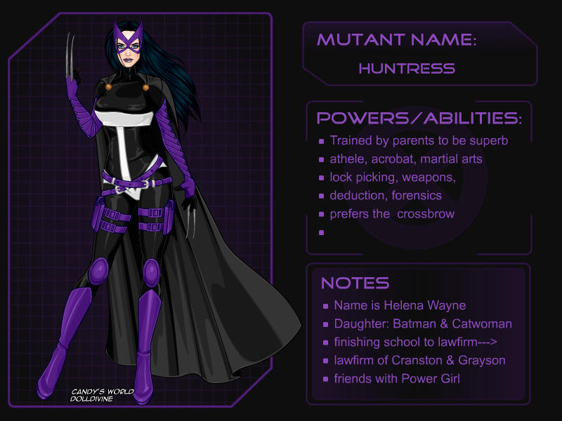 X Girl Dc Girls Huntress By Autumnrose83 On Deviantart