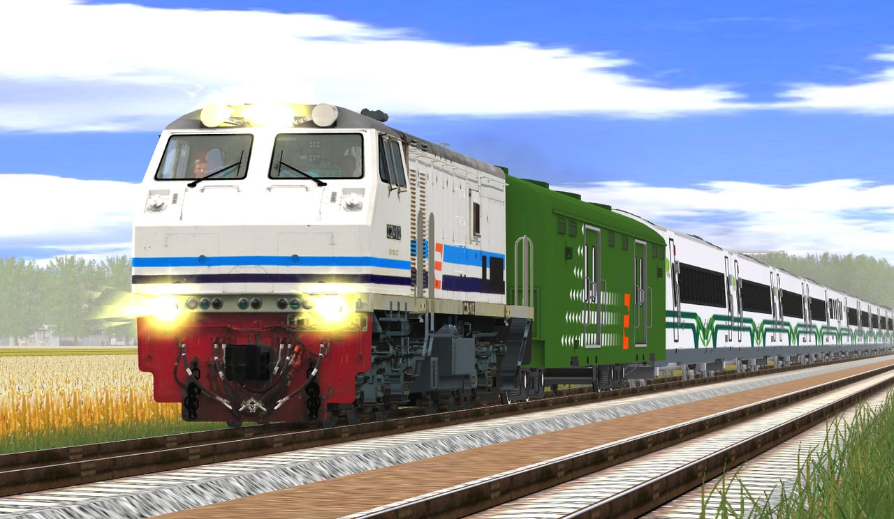 Argo Bromo Anggrek Train Pulled By Cc 204 Batch 2 By Railfansdaop4 On Deviantart