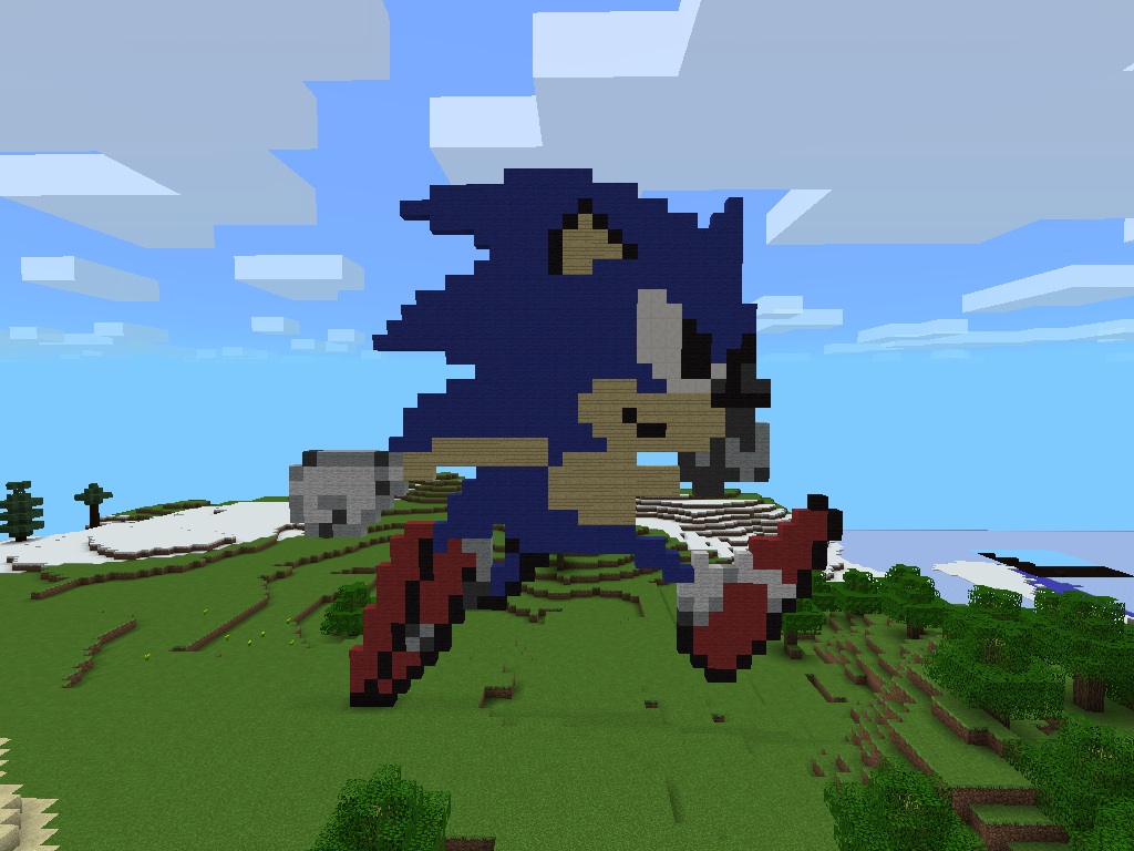 Sonic Minecraft Pixel Art 2 By Pickles Of Destiny On Deviantart
