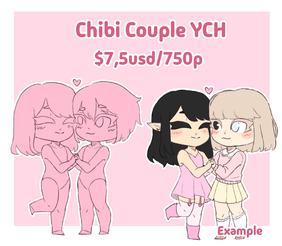 Chibi Couple Ychopen By C Cream On Deviantart