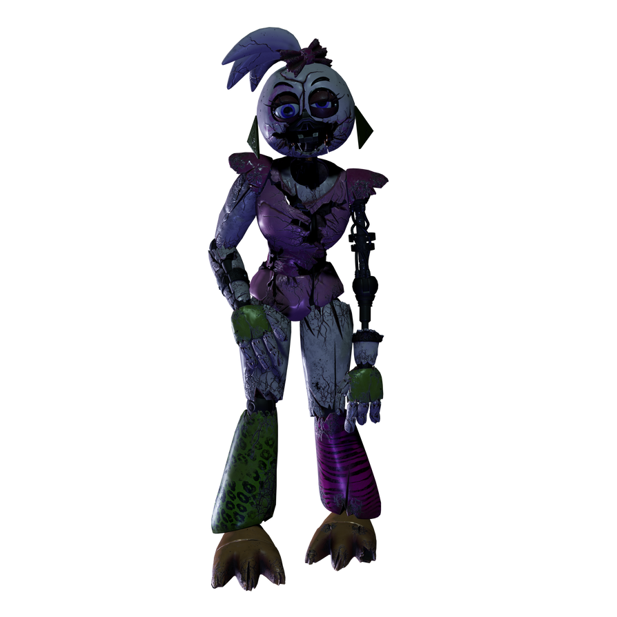 Shattered Chica Render by FIREBEAR101 on DeviantArt Shattered Chica Render by FIREBEAR101 on DeviantArt