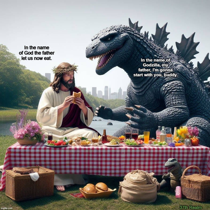 Godzilla Vs Jesus By TheGodofCities1967 On DeviantArt godzilla-vs-jesus-by-thegodofcities1967-on-deviantart
