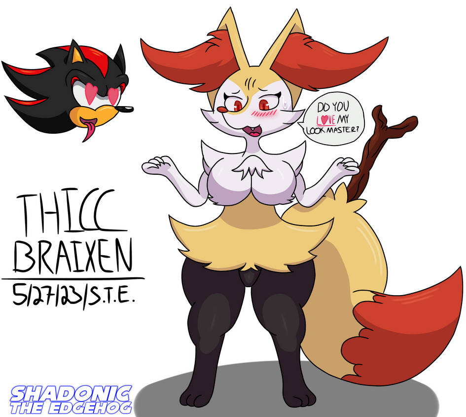 Thicc Braixen By Shadonictheedge On Deviantart