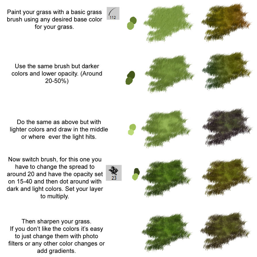 Photoshop - Easy Grass Tutorial by PhrejaAlt on DeviantArt Photoshop - Easy Grass Tutorial by PhrejaAlt on DeviantArt