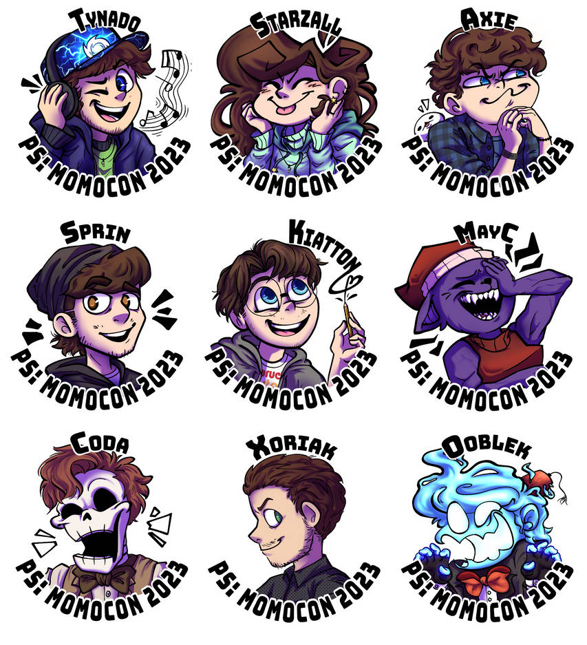 Momocon Friend Pins By Starzall On Deviantart