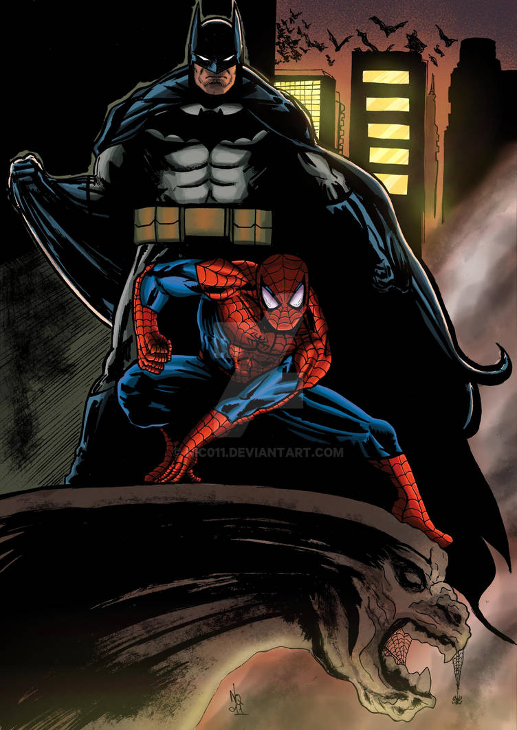 Batman And Spiderman By Nic011 On DeviantArt batman-and-spiderman-by-nic011-on-deviantart