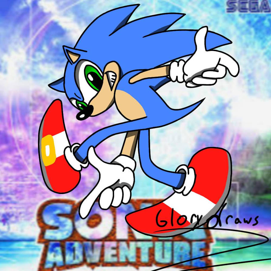 Sonic Adventure Drawing By Glorythewingedwolf On Deviantart