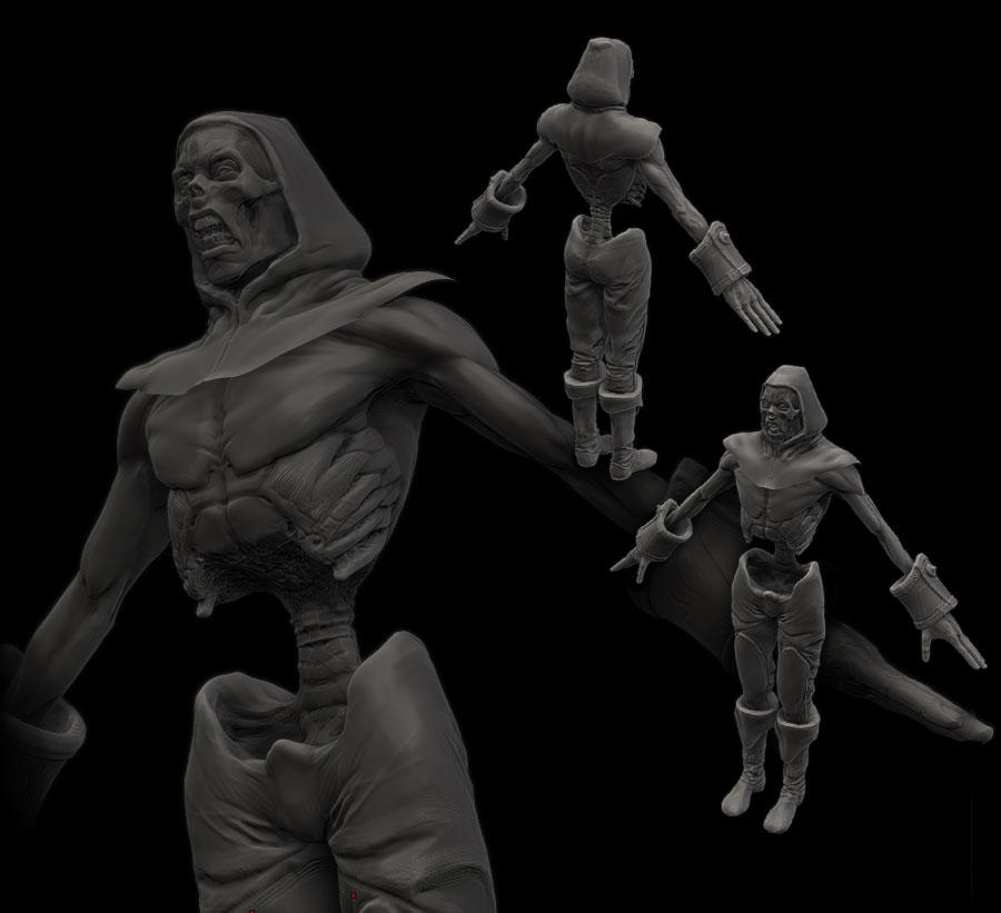 Zombie Model By Anotherdamian On Deviantart