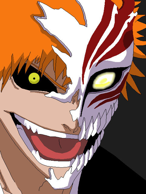 Half Mask Hollow Ichigo By Keeperofdragons On Deviantart