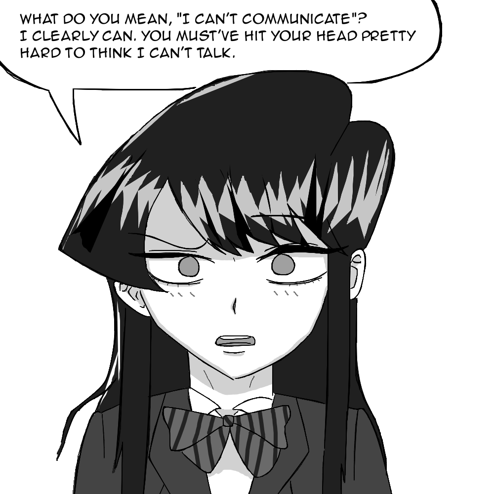 Komi Can Communicate By Liltriangle On Deviantart