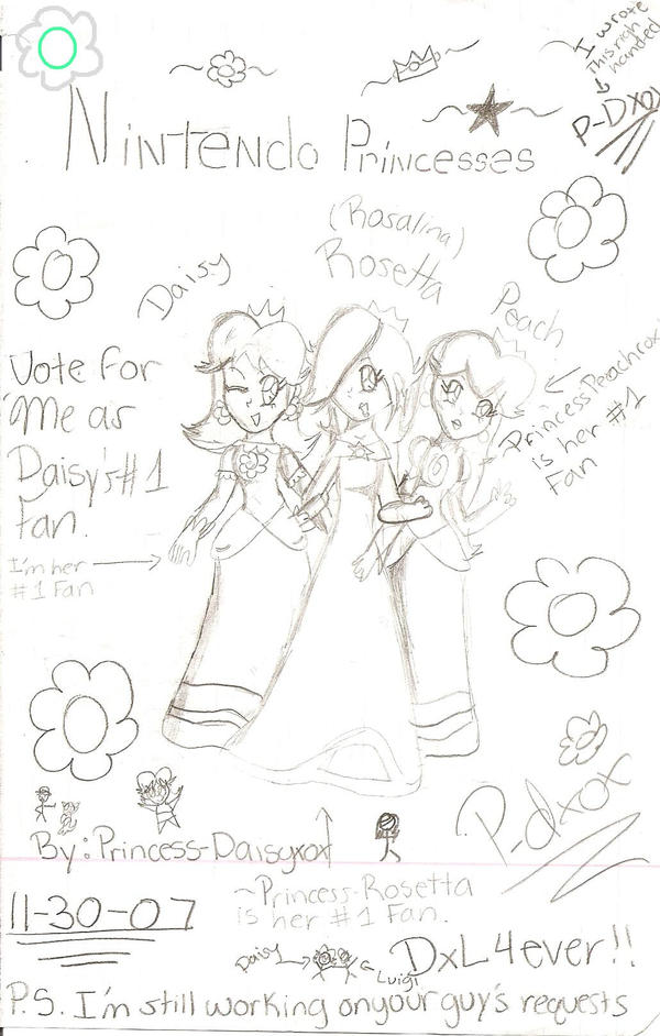 Nintendo Princesses by Princess-Daisyxox on DeviantArt