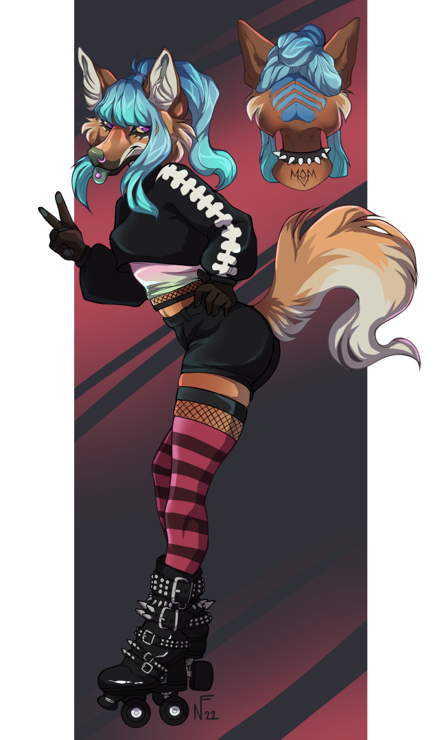 Roller Girl By Northernfoxx On Deviantart