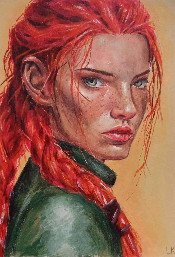 Portrait Redhead By Lisakuisart On Deviantart