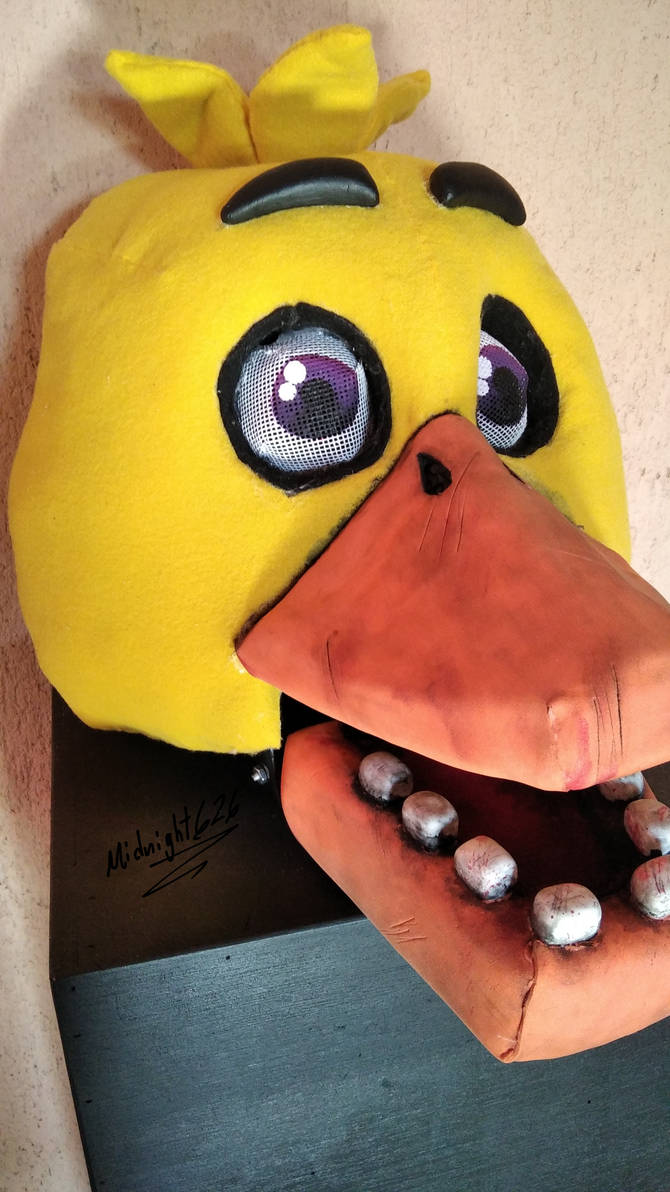 Finishing The Chica Mask From Fnaf By Midnight626 On Deviantart