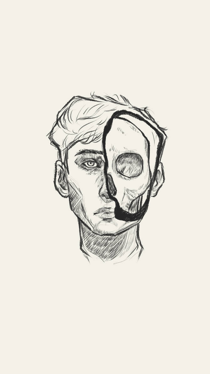 Half face - rough sketch by Deguuart29 on DeviantArt Half face - rough sketch by Deguuart29 on DeviantArt