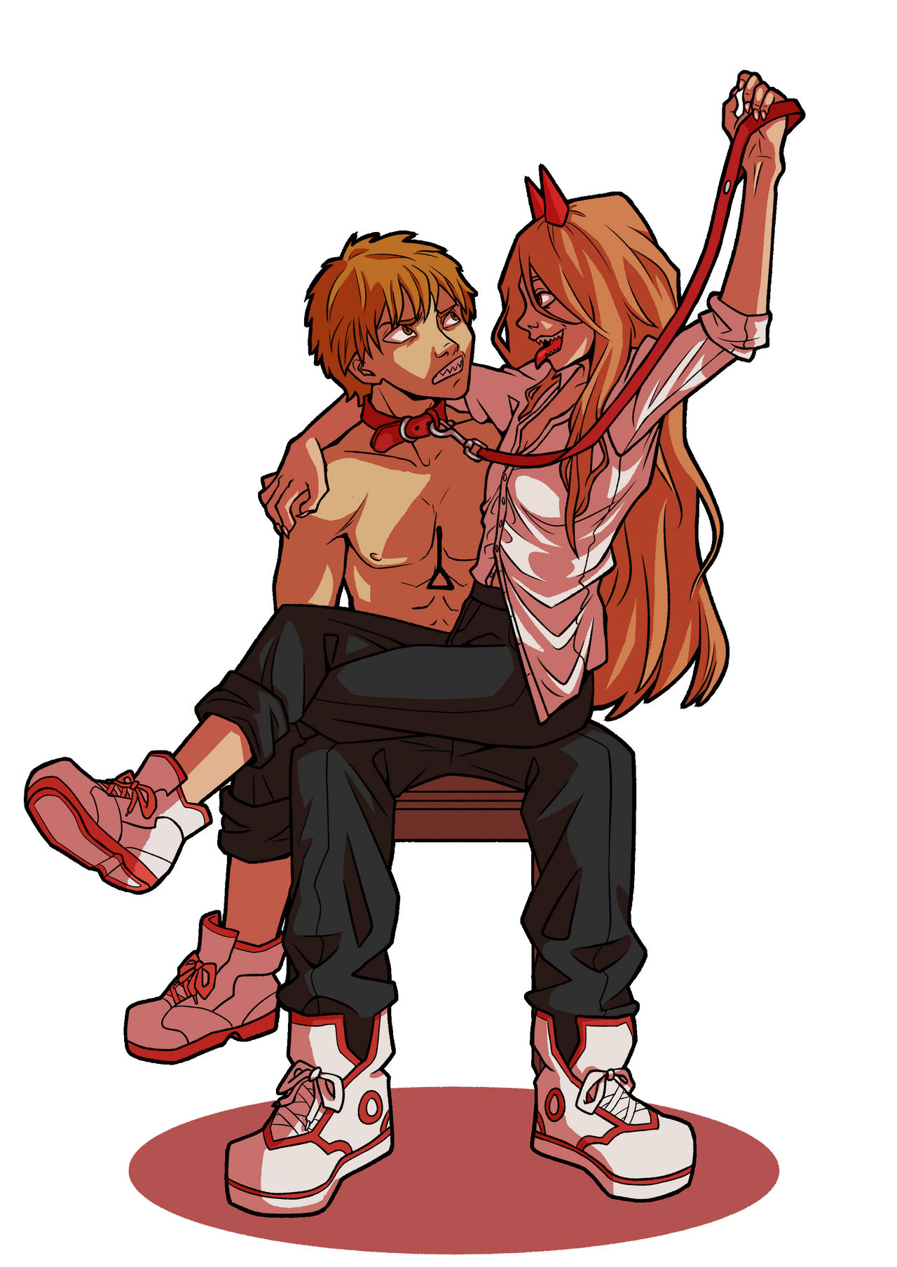 Denji X Power Chainsaw Man Fanart By Sweettea666 On Deviantart