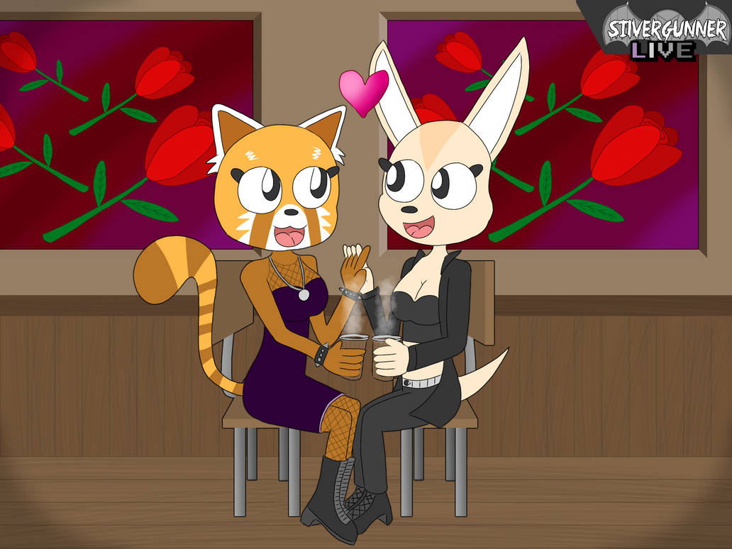 Aggretsuko Valentines Date By Getpsychocat On Deviantart