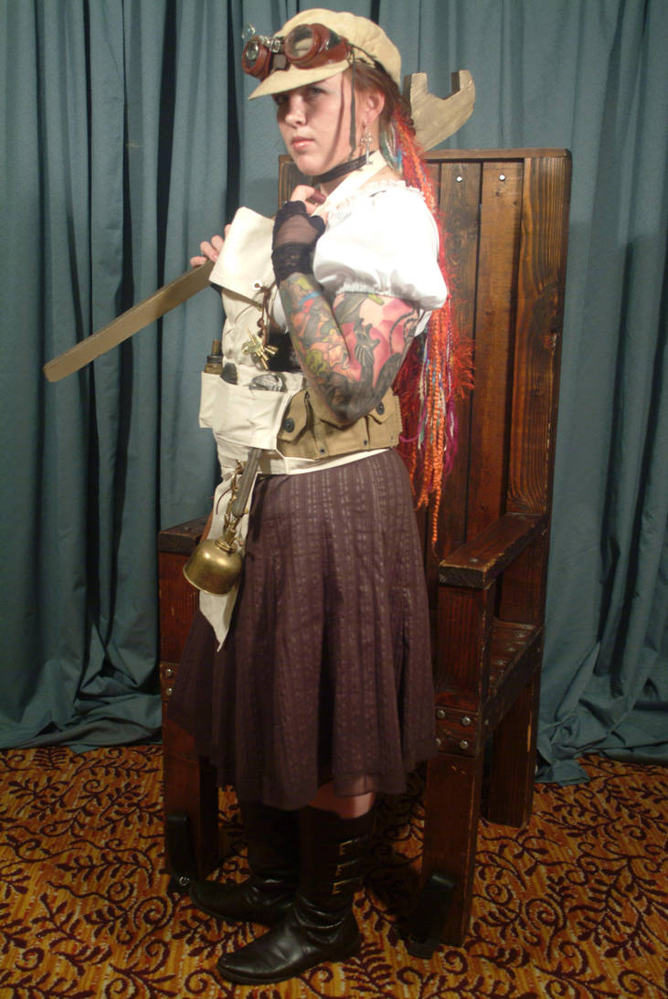 Steampunk Tinker Standing By Pilfpixie On Deviantart