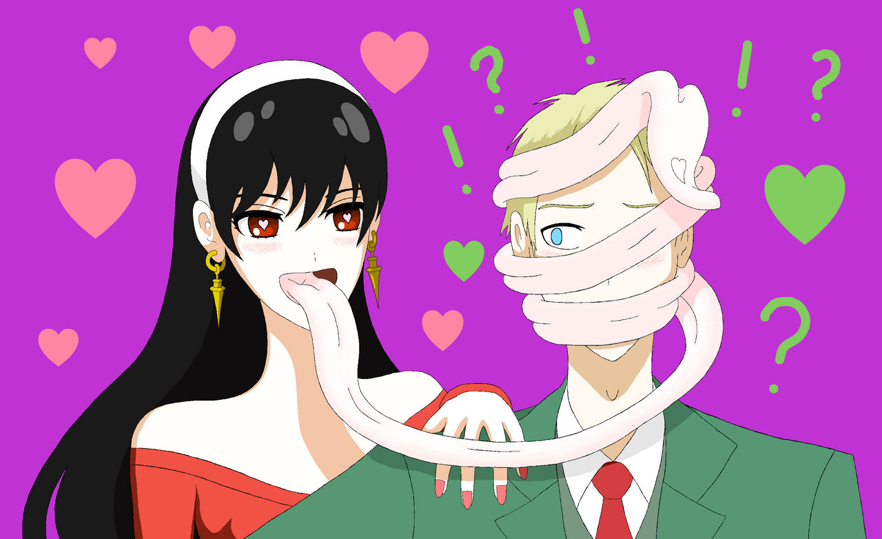 Yor Forgers Tongue Extended Licking Loid By Capricornguy On Deviantart