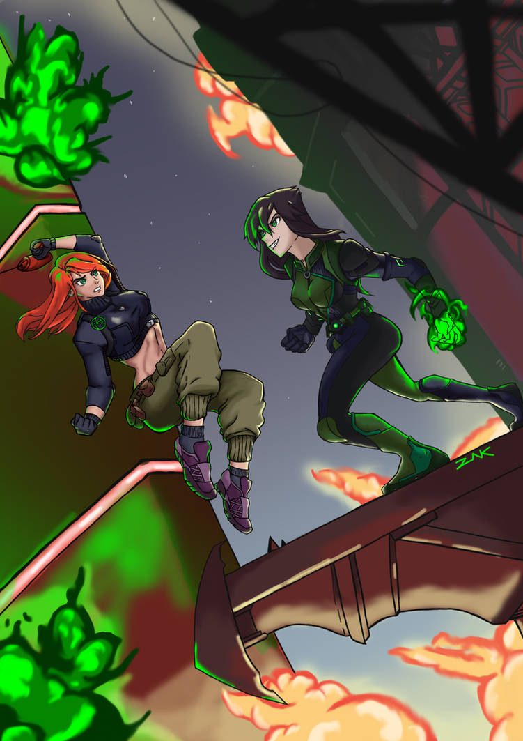 Kim Vs Shego By Zakromskylar On Deviantart
