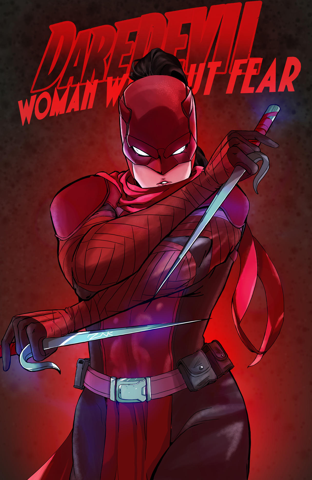 Marvels Daredevil Elektra By Zakromskylar On Deviantart