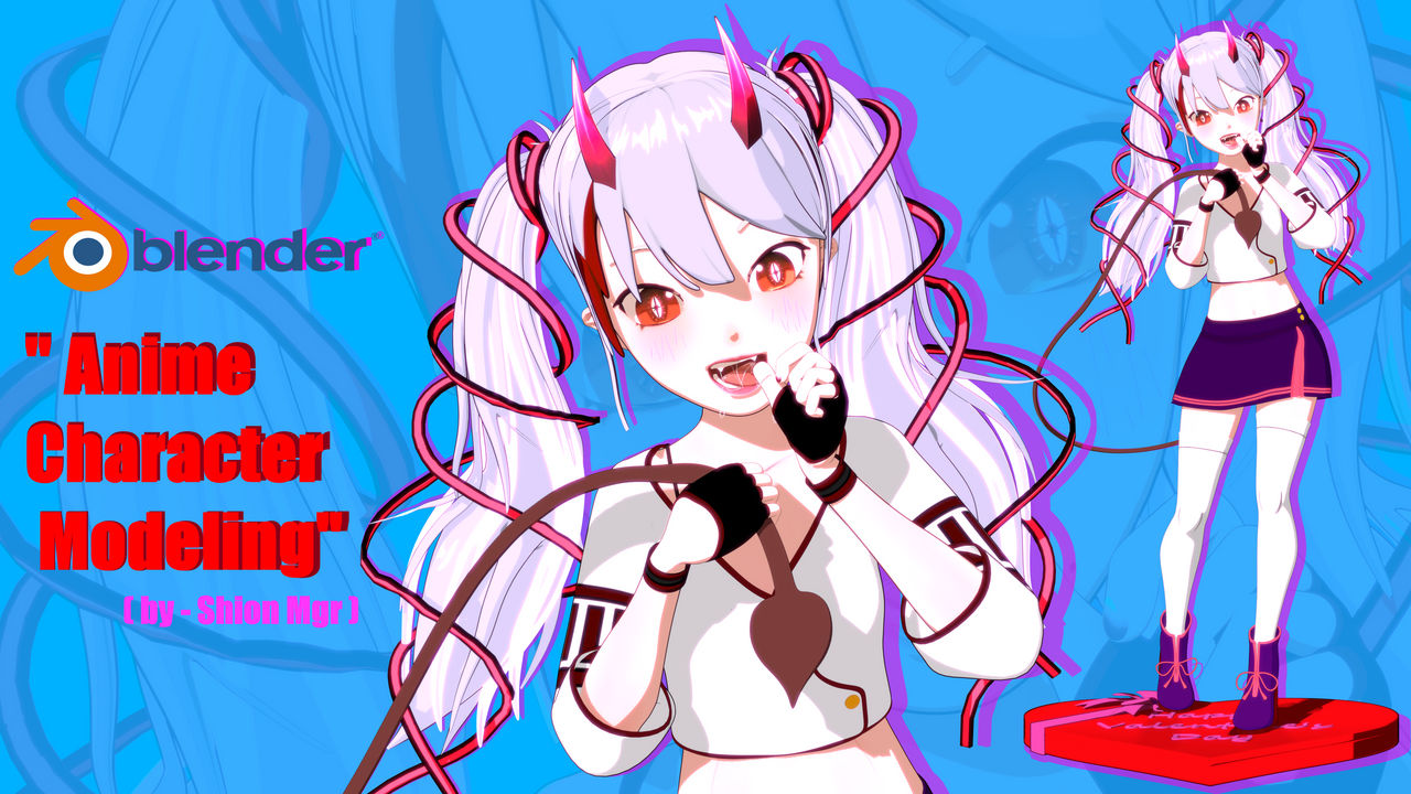 Anime Girl Modeling In Blender By Shionmgr On Deviantart