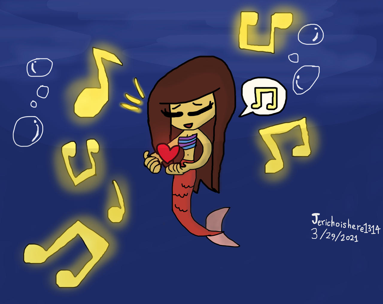 Mermaid Frisk By Jerichoishere1314 On Deviantart