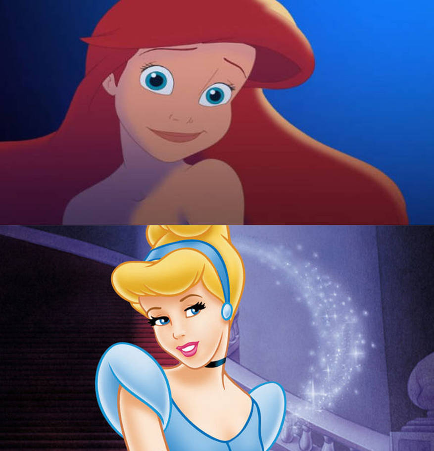 Ariel Smiles With Cinderella By Edwinvazquez23 On Deviantart