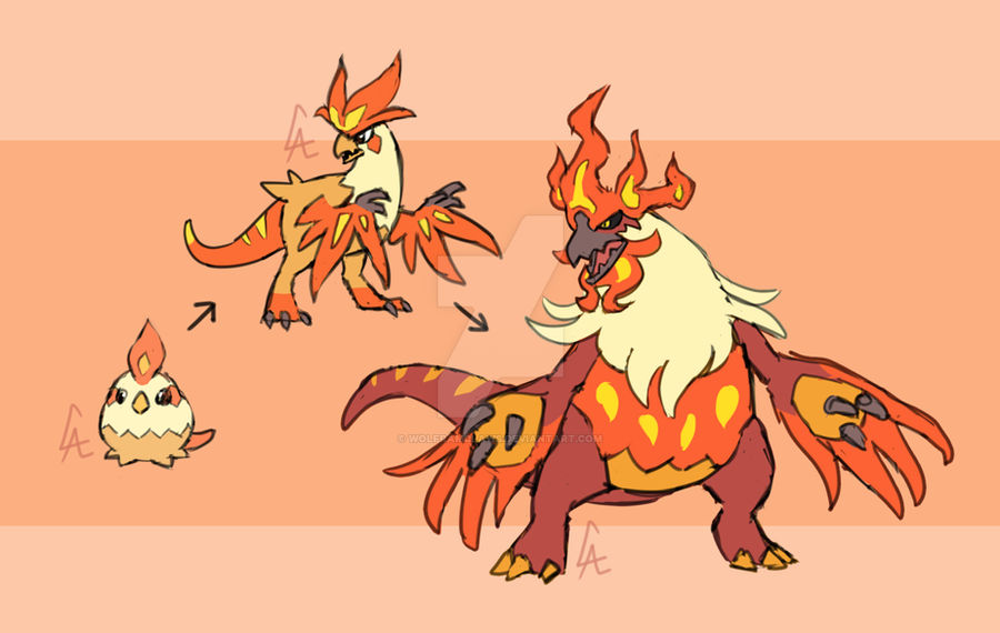 Fire Cockatrice Line V1 By Wolframclaws On Deviantart