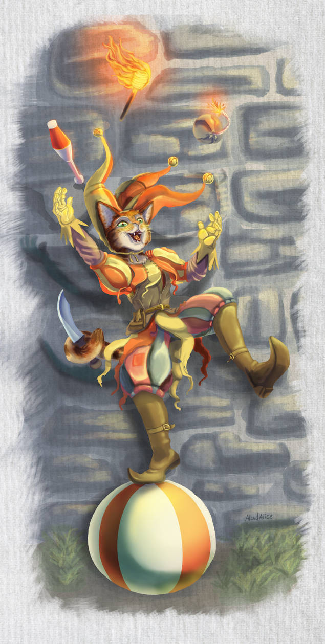 Calamity The Jester Charater By Alblackarts On Deviantart
