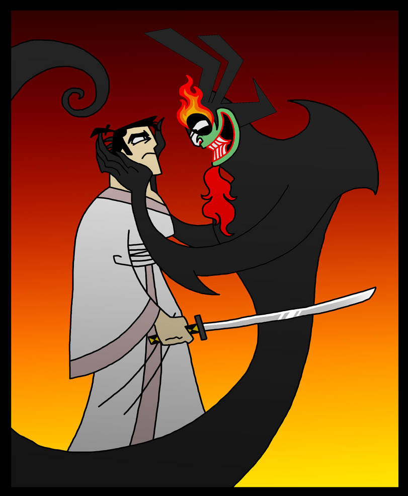 Samurai Jack And Aku By Melspyrose On Deviantart