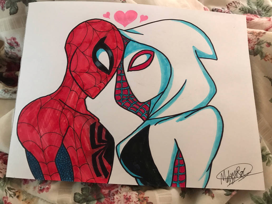 Spider Man X Spider Gwen By Melspyrose On Deviantart