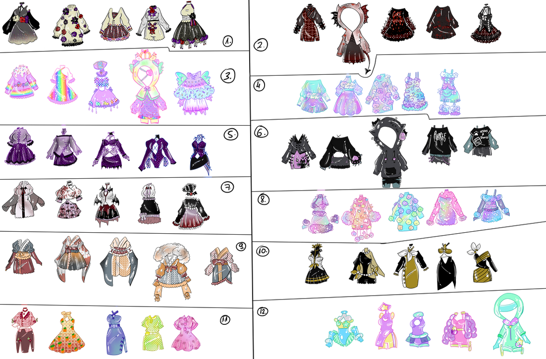 Dress bundle adopts-VOL3 CLOSED by Guppie-Vibes on DeviantArt Dress bundle adopts-VOL3 CLOSED by Guppie-Vibes on DeviantArt