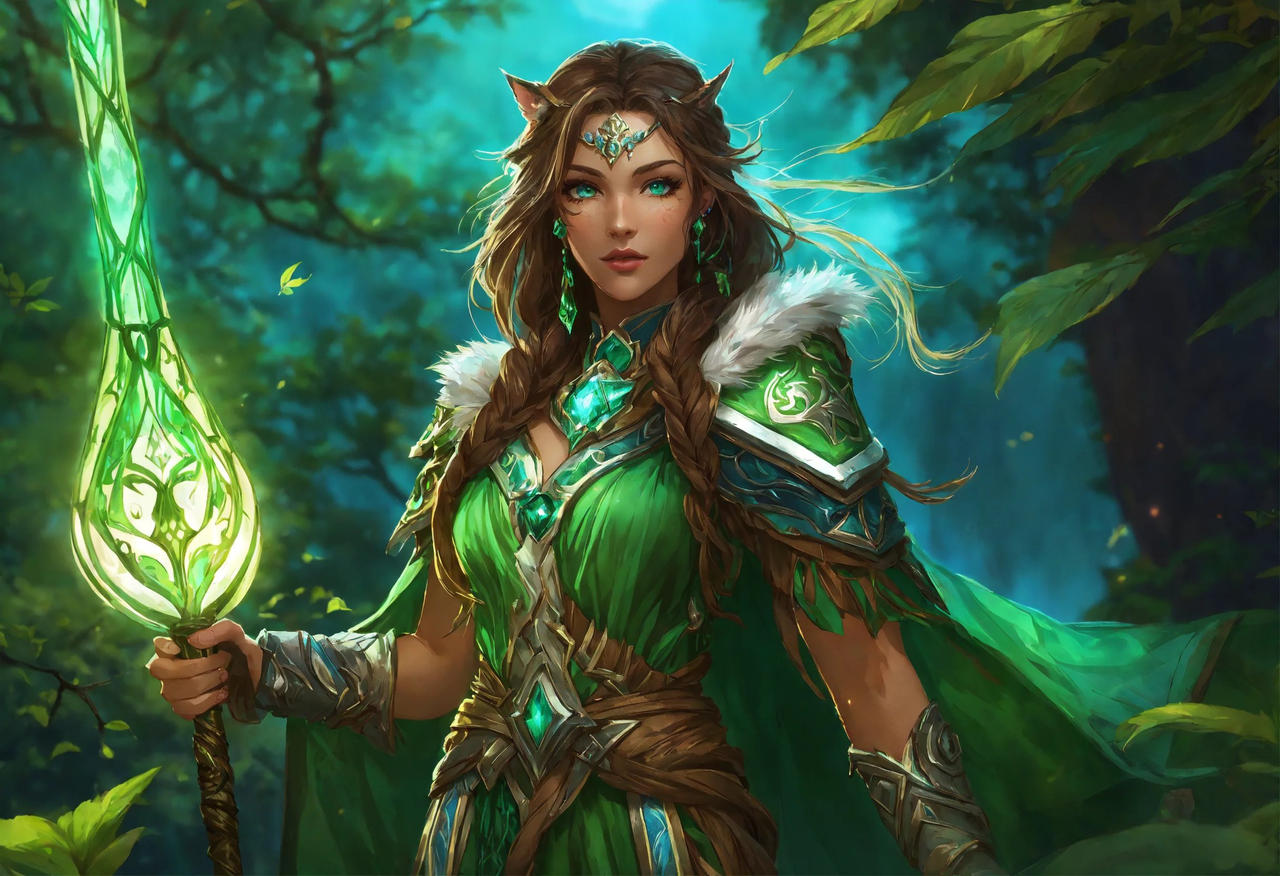 Druid Girl From The World Of Warcraft By Morisabell On Deviantart
