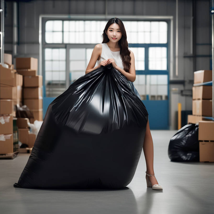 Girl Taking Large Garbage Bag 78 By Gtbag On Deviantart