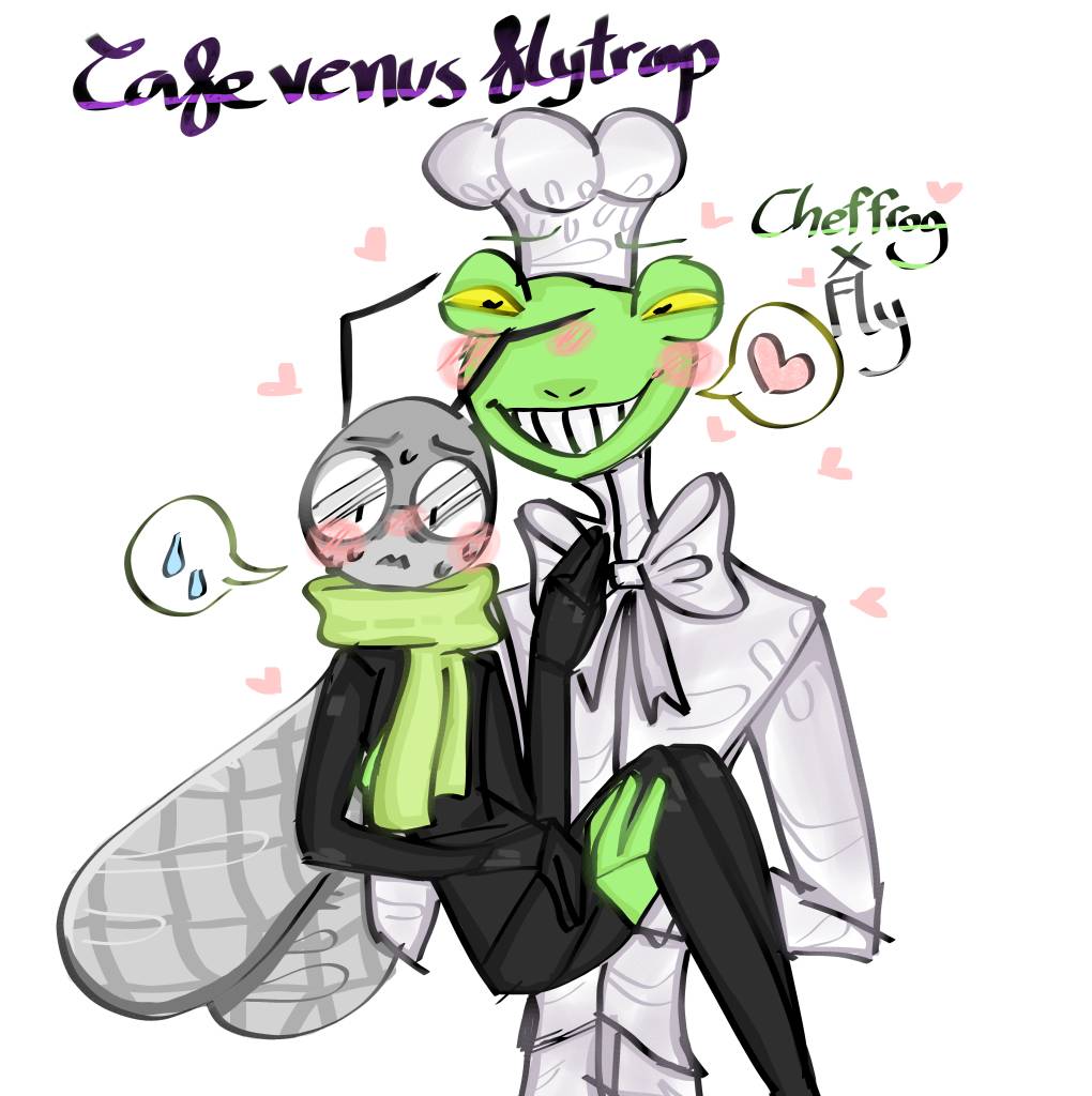 Cafe Venus Flytrap Chef Frog X Fly By Nikkimoniquecute On Deviantart