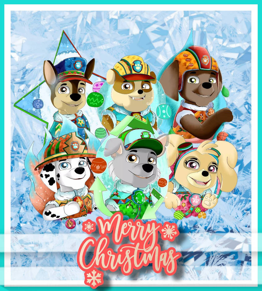 Paw Patrol Merry Christmas By Yanyasharocky05 On Deviantart