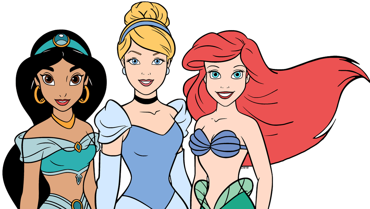 Jasmine Cinderella And Ariel By Jpfr1906 On Deviantart