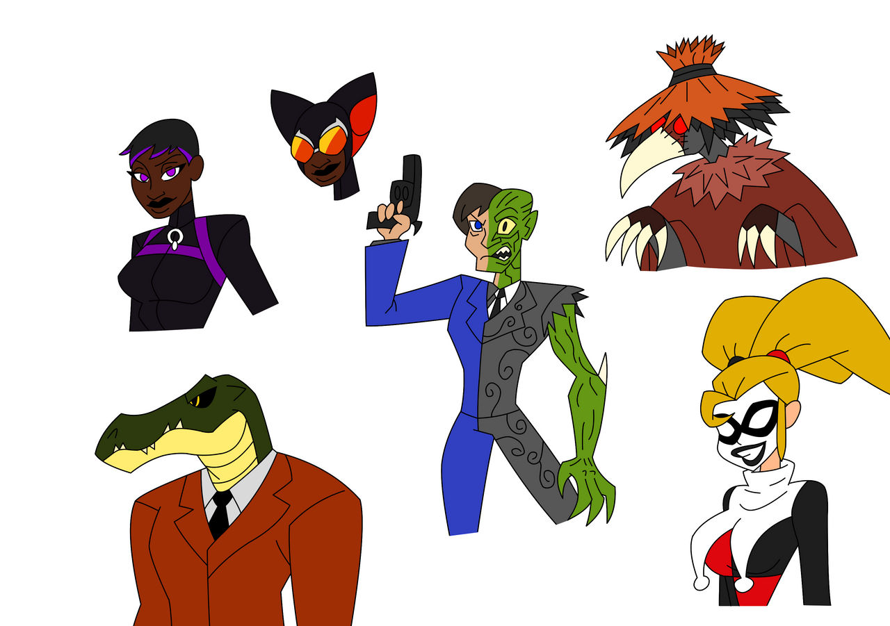 Batman Villains Redesign Colored By Qtcomics On Deviantart