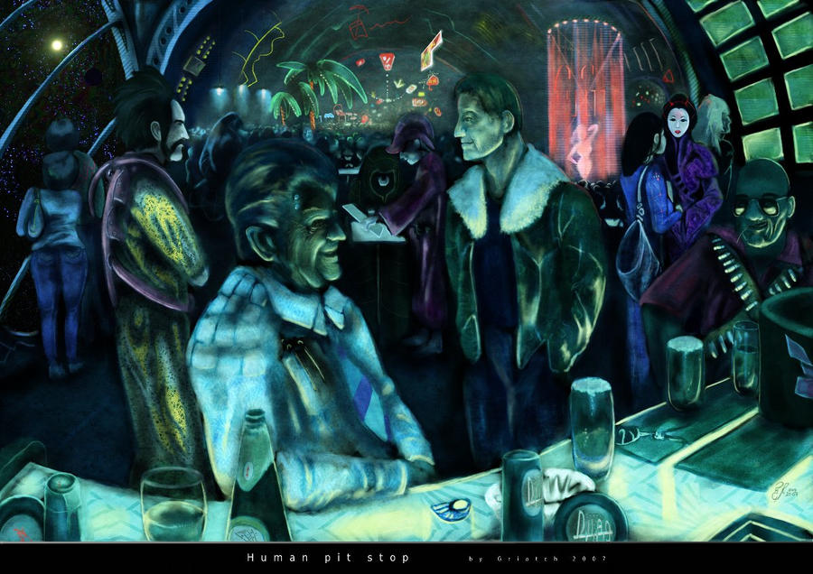 The Human pit stop by Griatch-art on DeviantArt