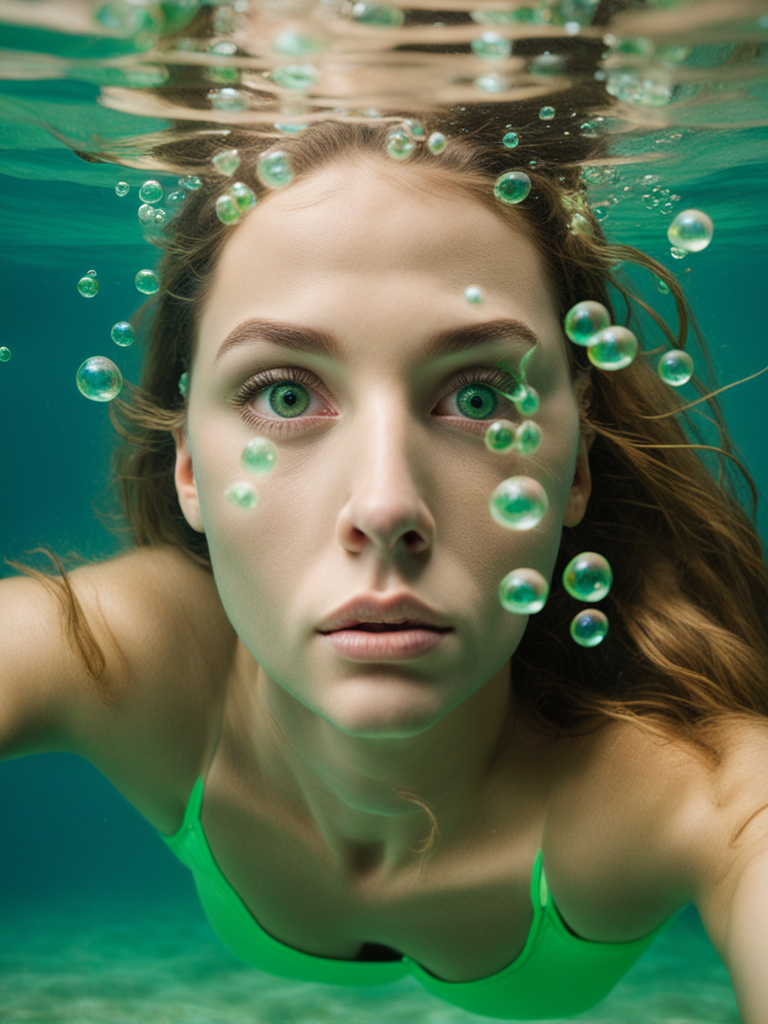 Underwater Beautiful Girl Swimming Under Water Blo By Aklumensa On Deviantart