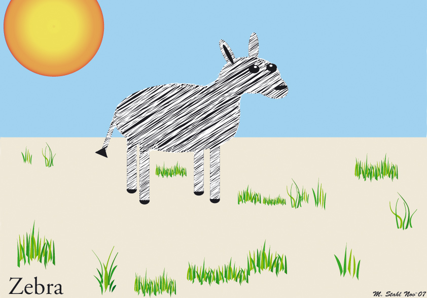 Stylised Zebra by Fina86 on DeviantArt