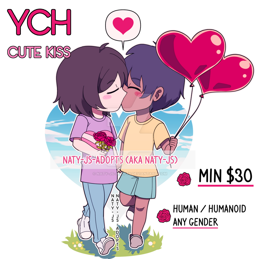 Closed Ych Cute Kiss ~ By Naty Js Adopts On Deviantart