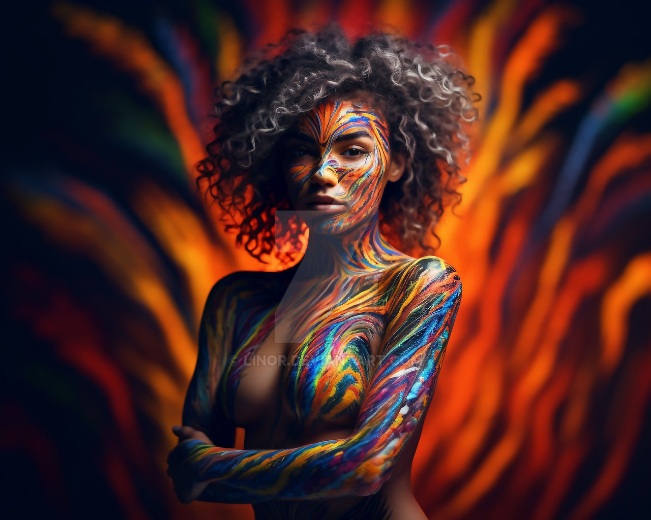 Colorful Bodyart By Linor On Deviantart