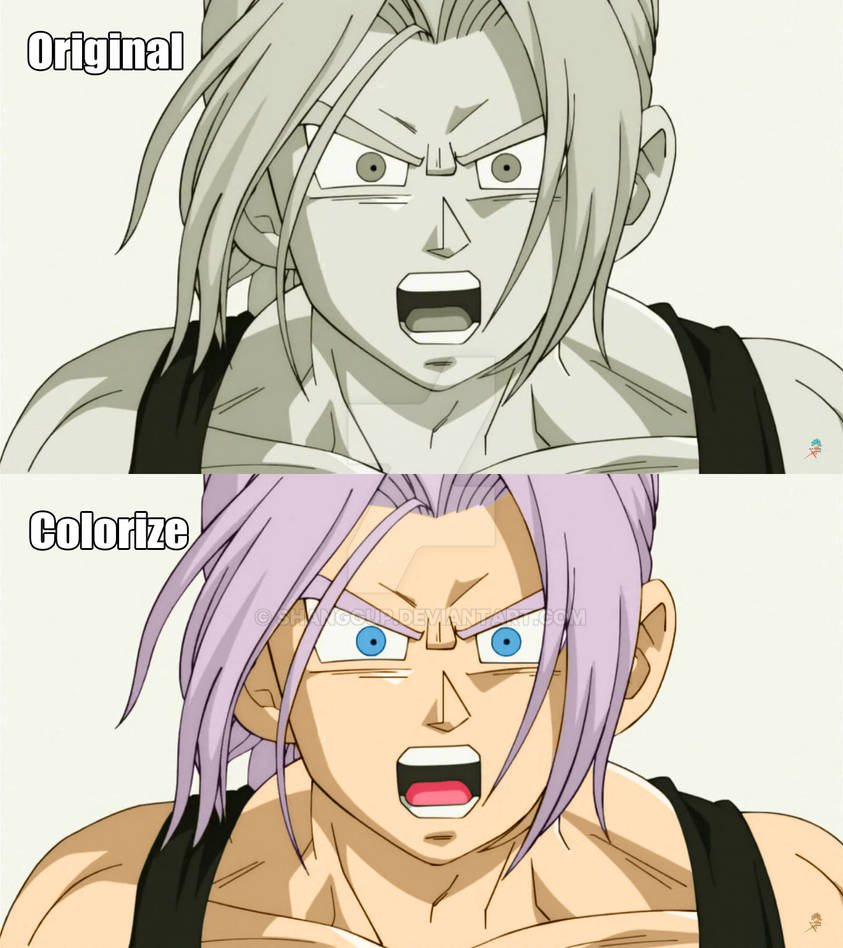 Dragon Ball Super Future Trunks Flashback Colorize By Shanggup On
