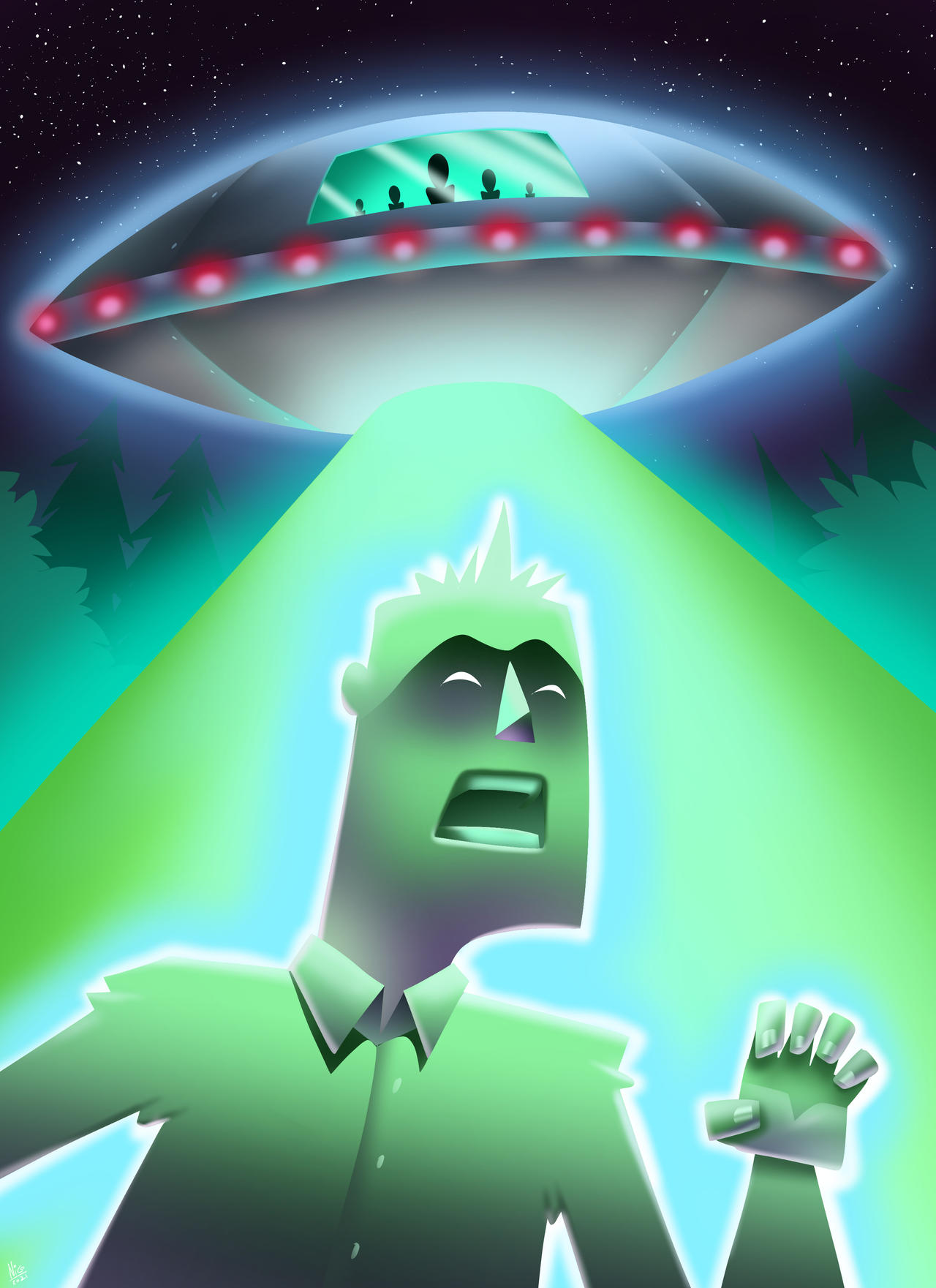 Alien Abduction By Nicosucio On Deviantart