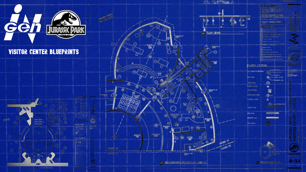 Jurassic Park Visitor Center Blueprints Jurassic Park Visitor Center Blueprints